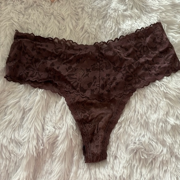 Victoria's Secret | Intimates & Sleepwear | Purple Lace Thong Victorias ...